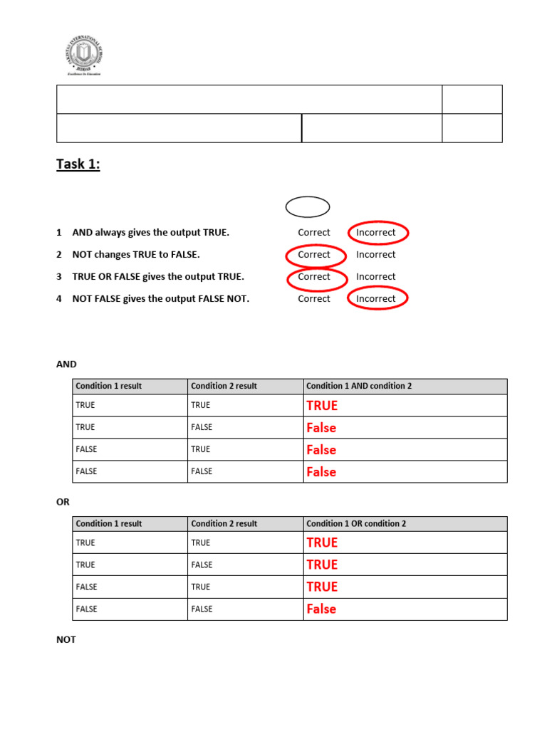 1 121643 Worksheet2-Answerkey | PDF | Logic