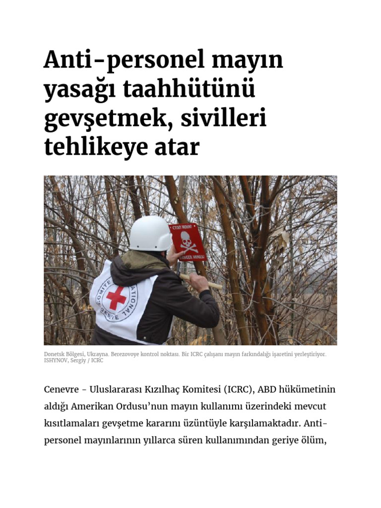 Anti Personel Mine | PDF