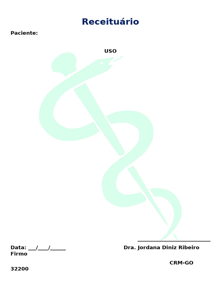 Receituário Simples | PDF