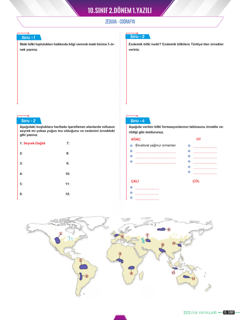 10.sinif-cografya-2.donem-1.yazili-sorulari | PDF