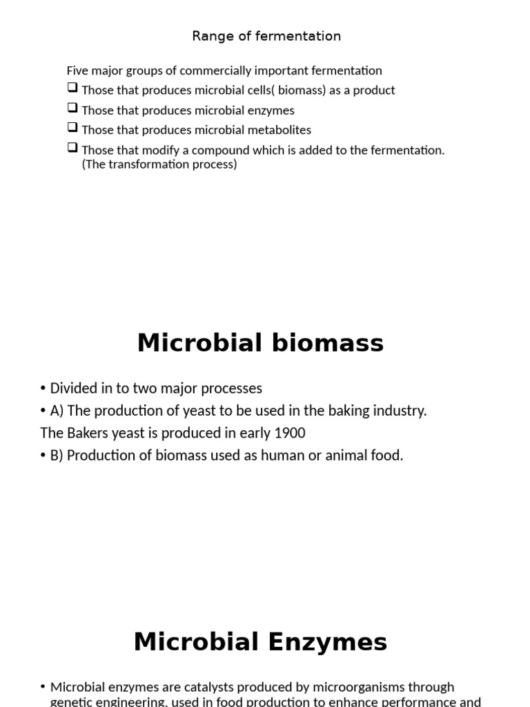 Range of Fermentation-3 | PDF | Fermentation | Growth Medium