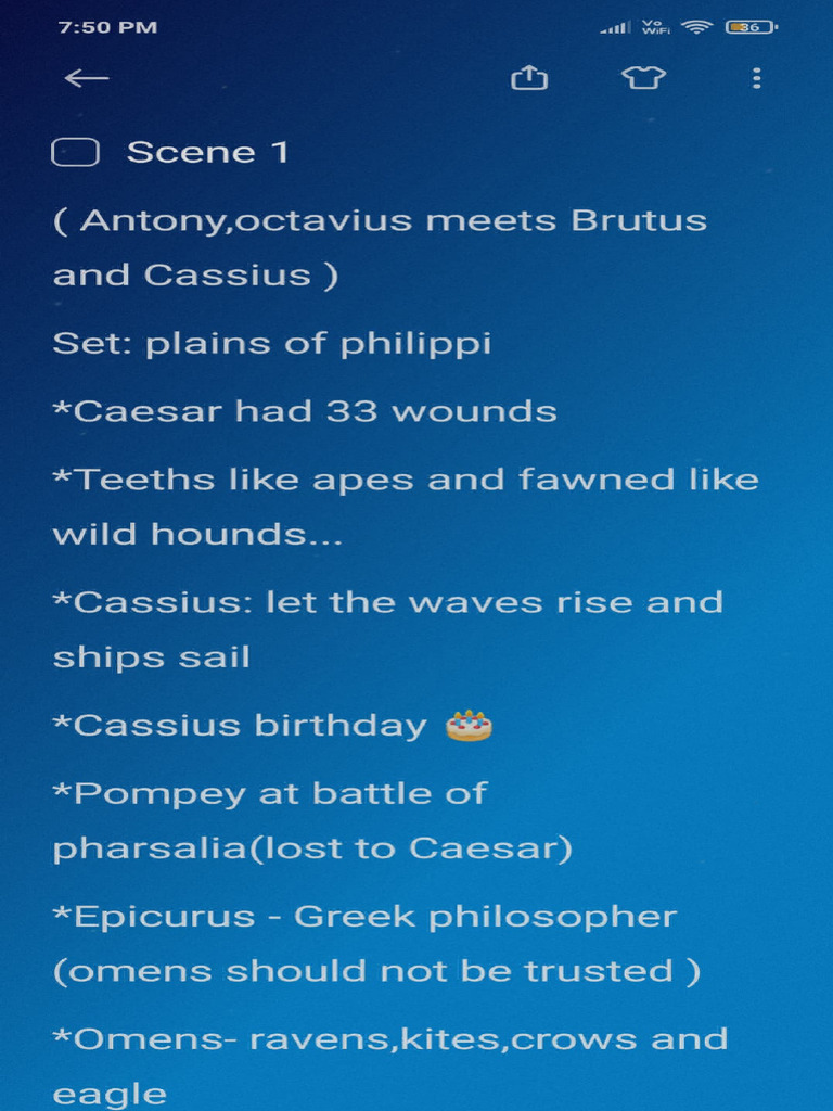 Act 5 Summary of Julius Caesar | PDF | Roman Republic | Ancient Romans