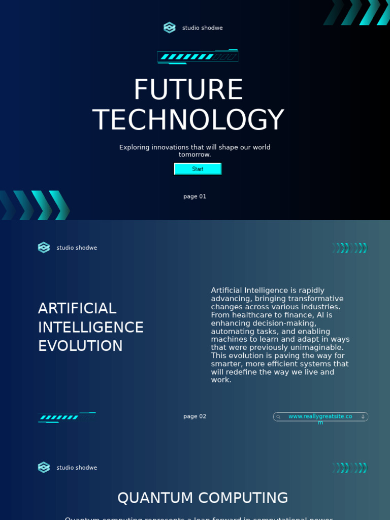 Green Blue Modern Future Technology Presentation.pptx | PDF | Renewable ...