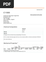 Ampco 18: Technical Data Sheet | PDF | Strength Of Materials | Alloy