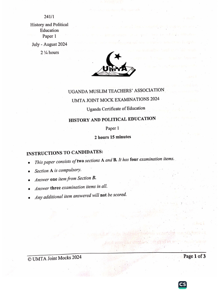 S4 History UMTA | PDF