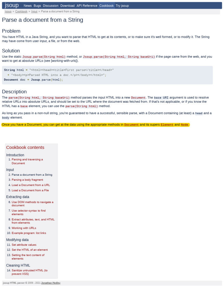 02 - Parse A Document From A String | PDF
