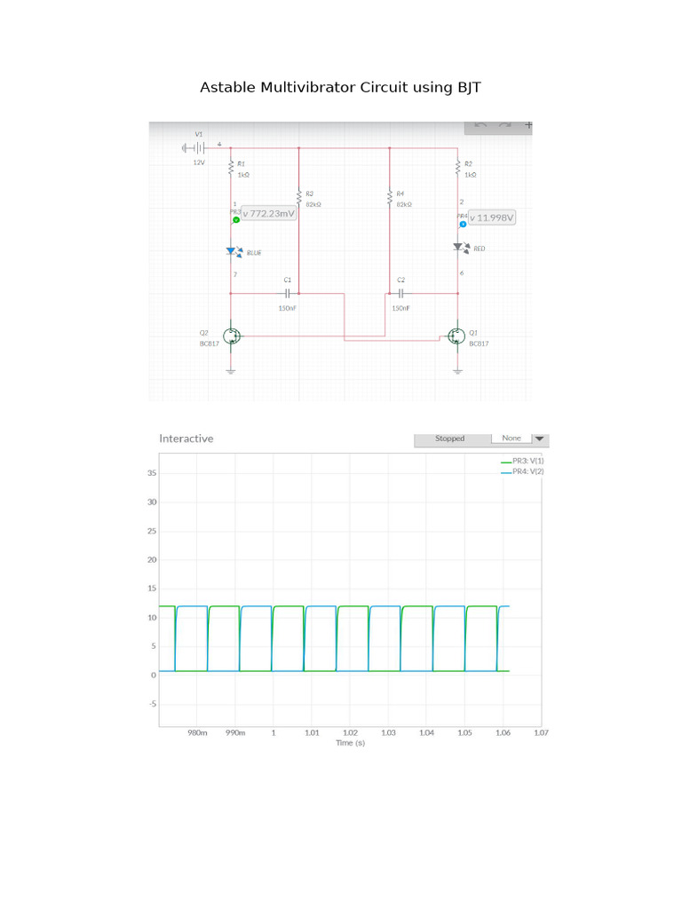 Multivibrators Using BJT | PDF