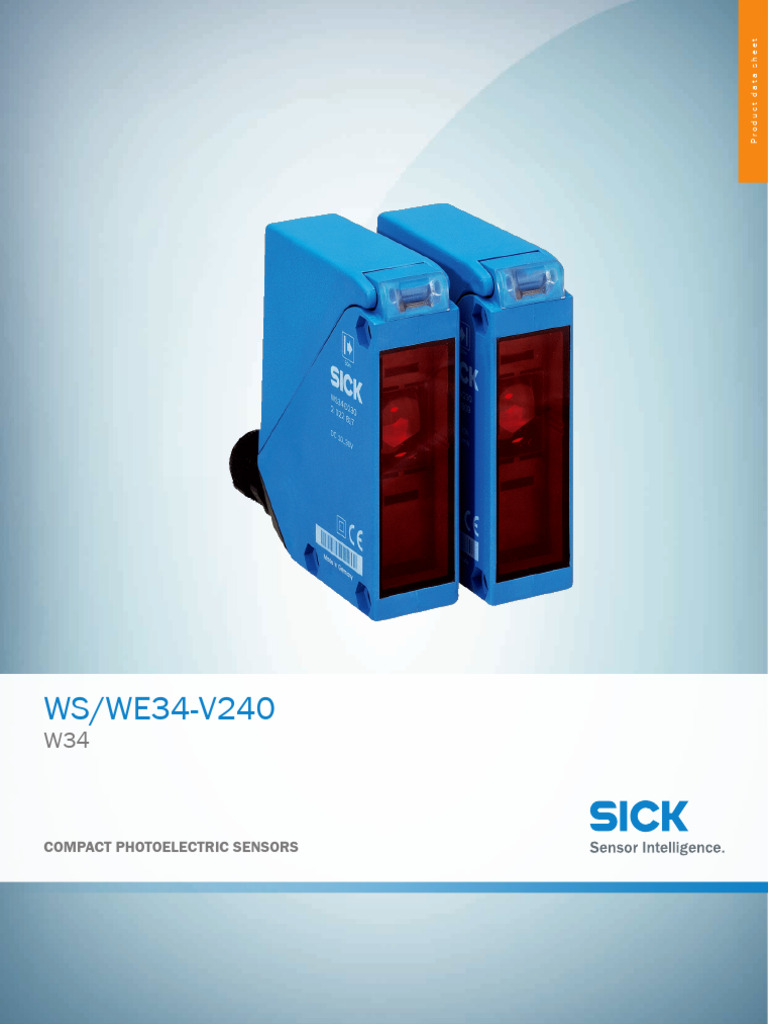 Datasheet WS-WE34-V240 1019251 en | PDF | Photoelectric Effect | Light