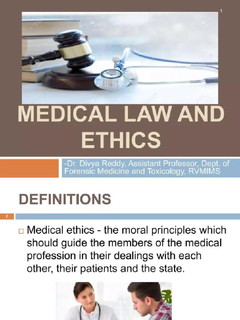 Medical Law and Ethics - 20250314_163523 | PDF