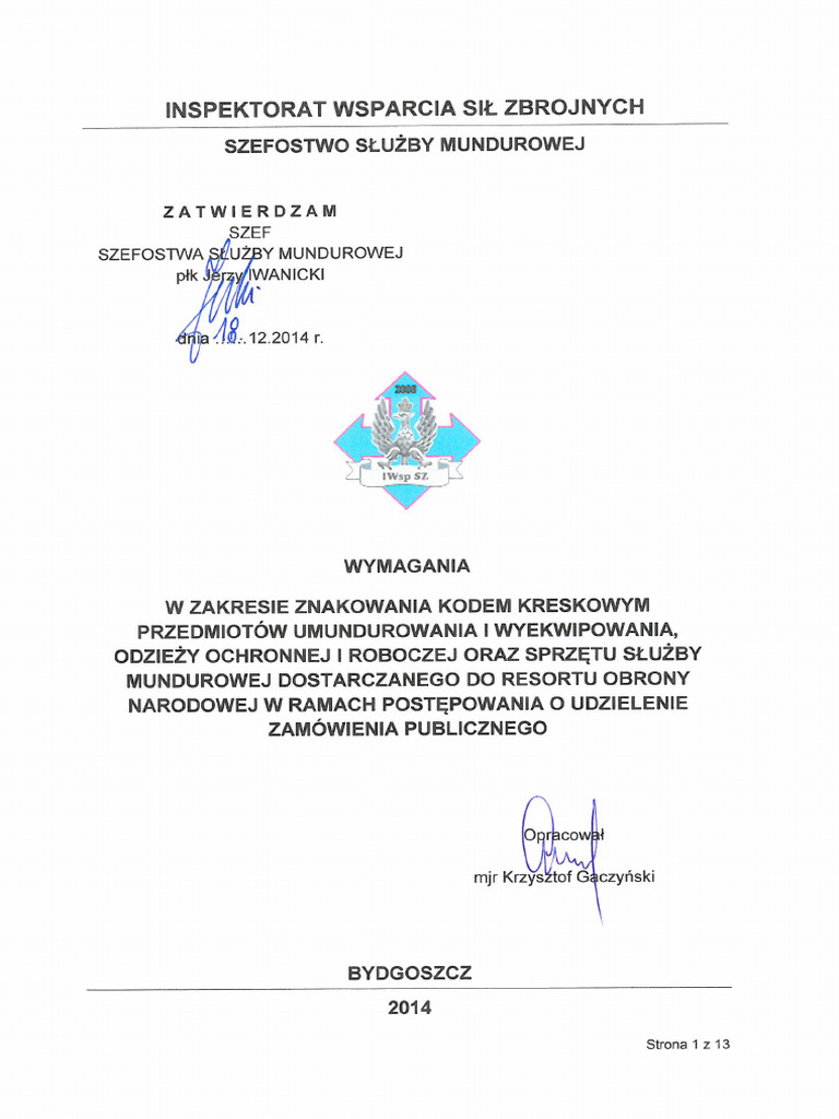 Zalacznik Nr 5-Znakowanie Kodem Kreskowym | PDF