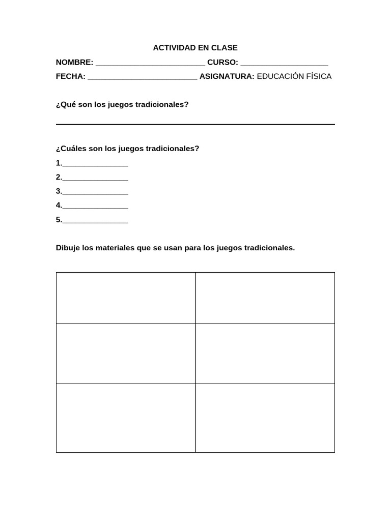 Actividad en Clase | PDF