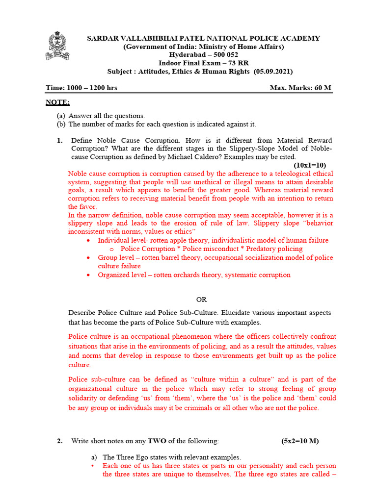 73rr Ehr Final QP For 73rr | PDF | Justice | Crime & Violence