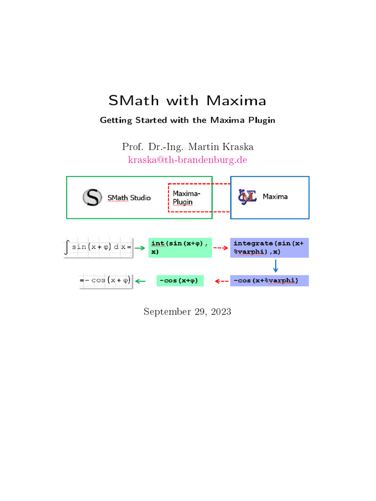 SMath_with_Maxima (2) | PDF | Eigenvalues And Eigenvectors | Matrix (Mathematics)