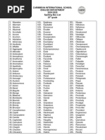 11th Grade Spelling Words LIst | PDF