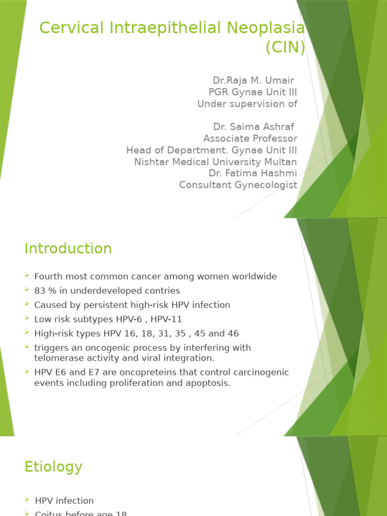 Cervical Intraepithelial Neoplasia | PDF | Cervical Cancer | Clinical ...