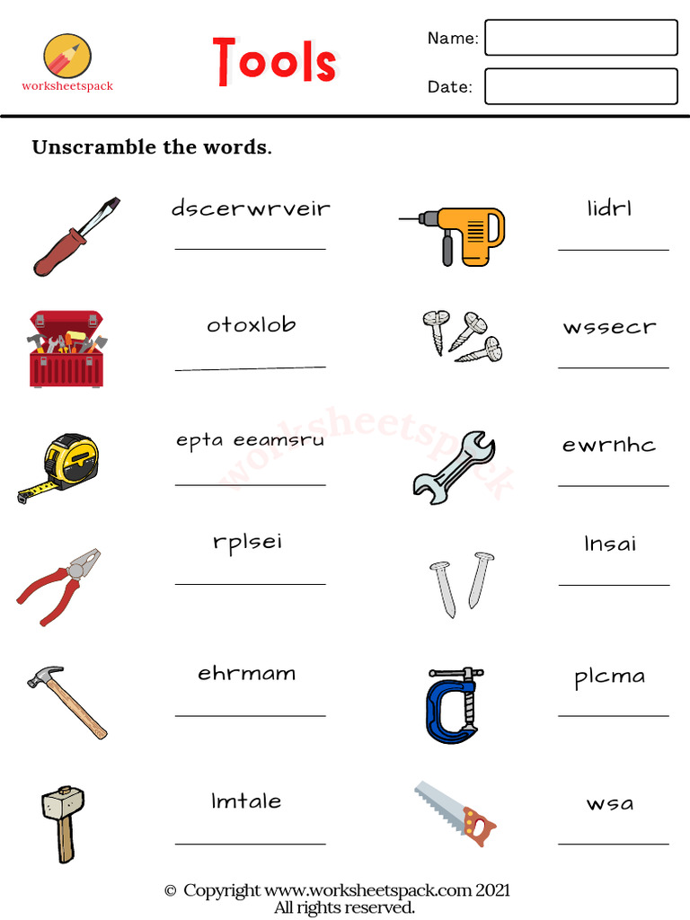 ESL Tools Word Scramble | PDF
