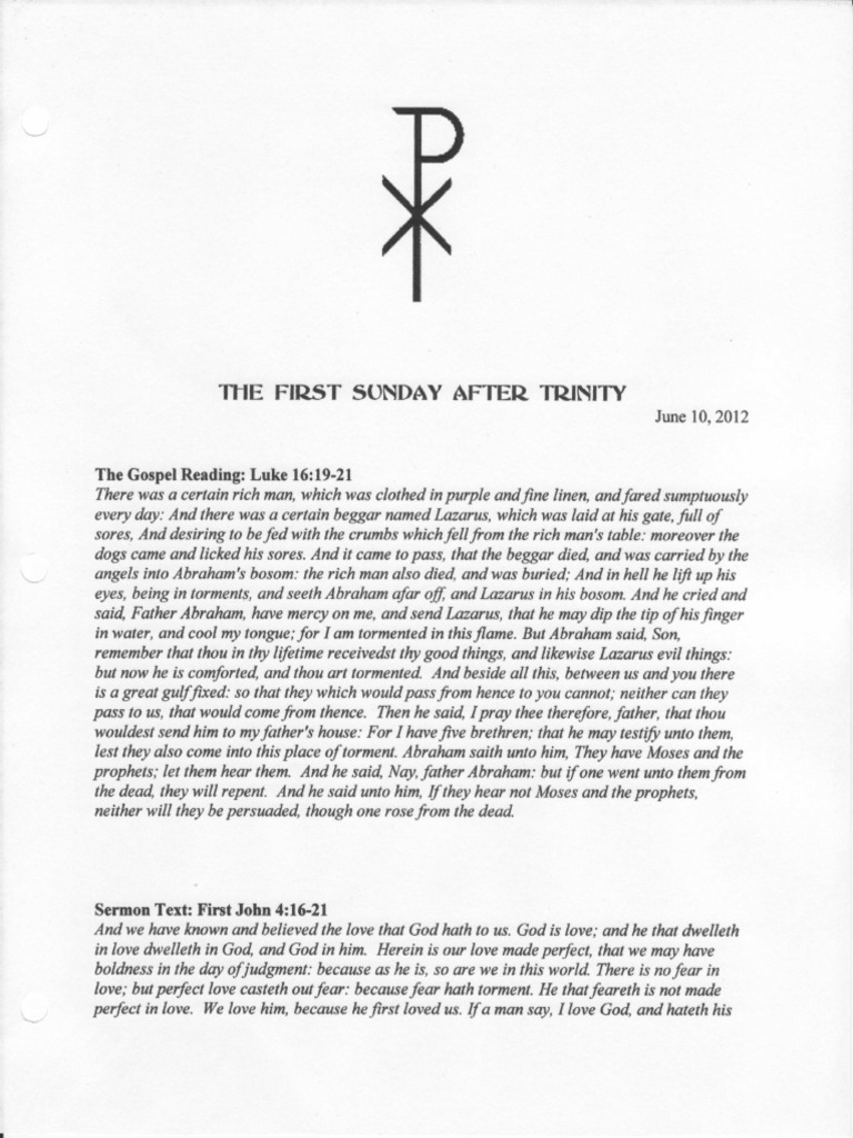 1st_sunday_after_trinity | PDF | Sin | Salvation