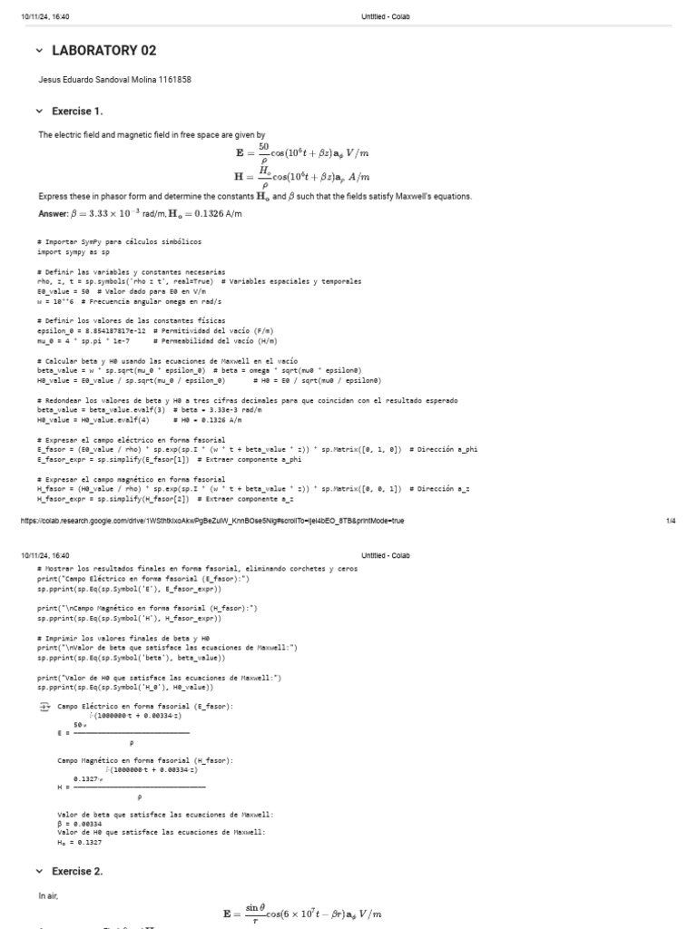 MT - Lab02 - 1161858 | PDF | Olas | Mecanica clasica