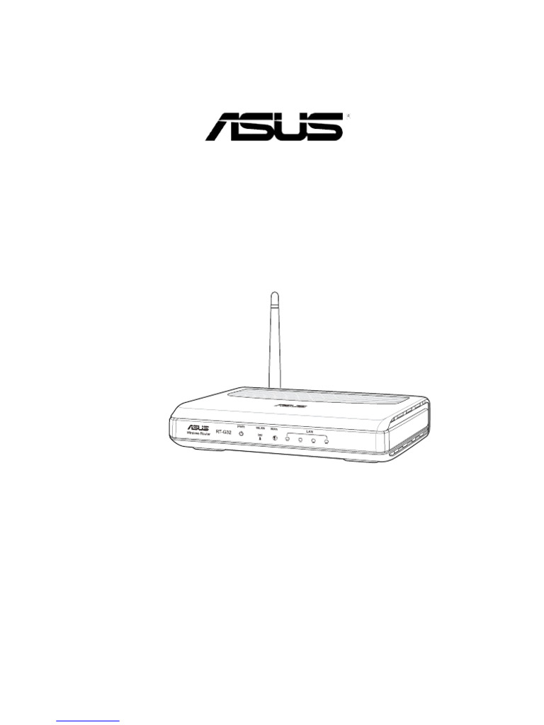 Asus Rt-g32 User Manual | PDF | Ip Address | Computer Network