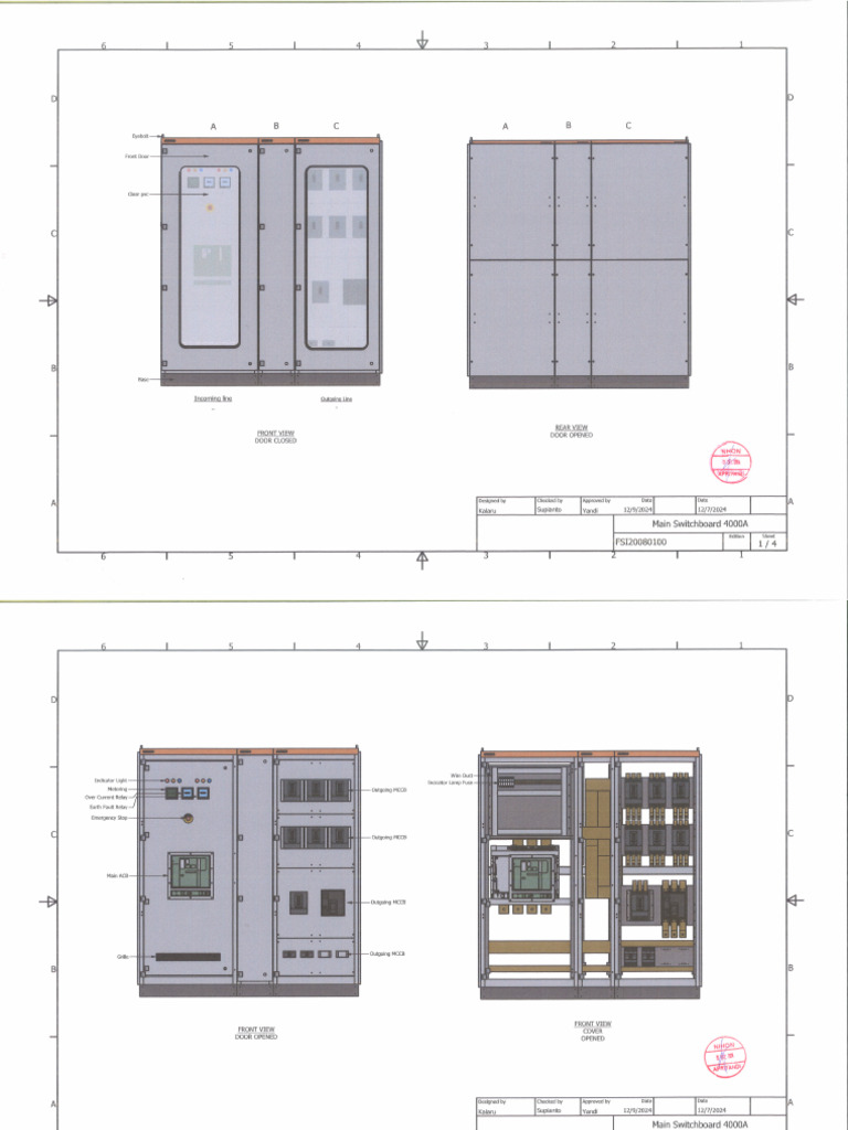 Approved Main Switchboard 4000a | PDF