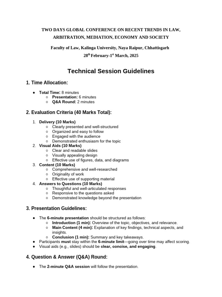 Paper Presentation Guidelines | PDF