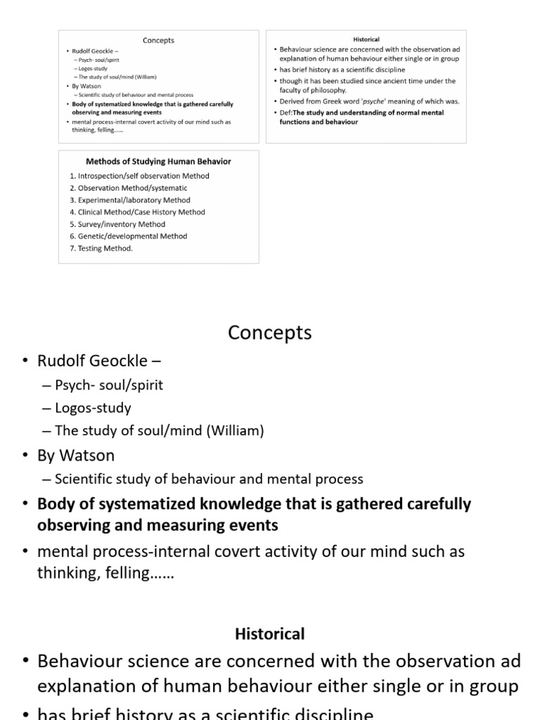Lecture 2 Human Psychology | PDF | Psychology | Mind