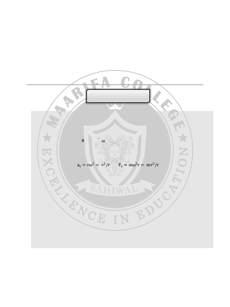 Chapter 5 Circular Motion | PDF | Rotation Around A Fixed Axis ...