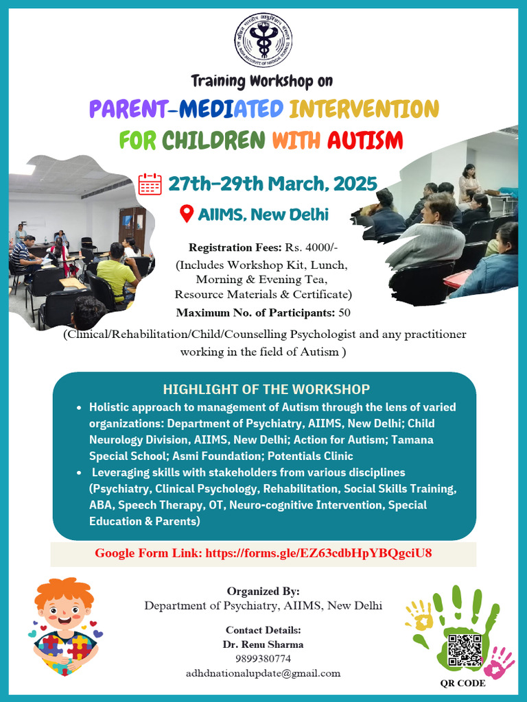 Autism Workshop Flyer 27th-29th March | PDF