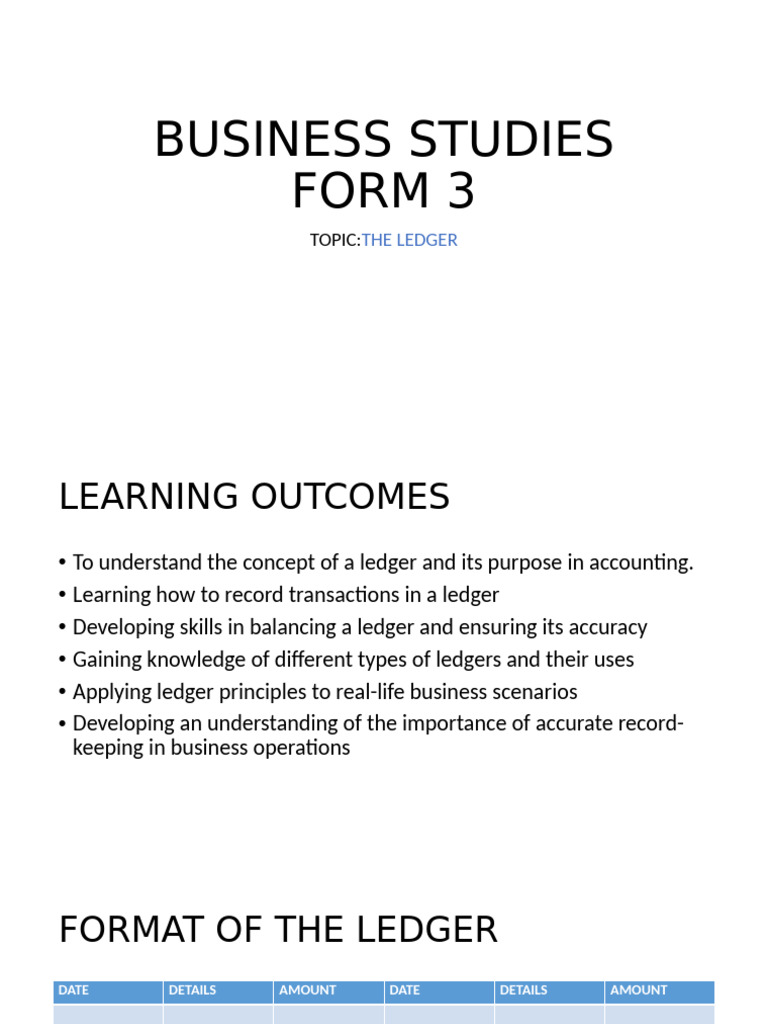 Business Studies Presentation | PDF