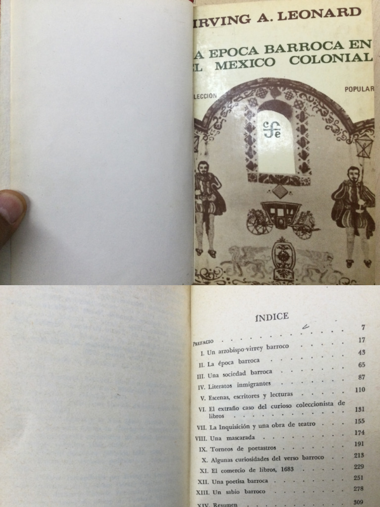 LA ÉPOCA BARROCA EN EL MÉXICO COLONIAL (Leonard, Irving) | PDF
