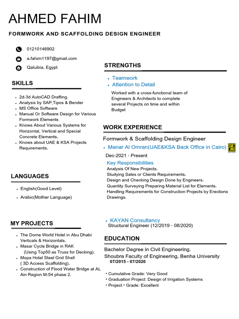 Ahmed Fahim PDF | PDF