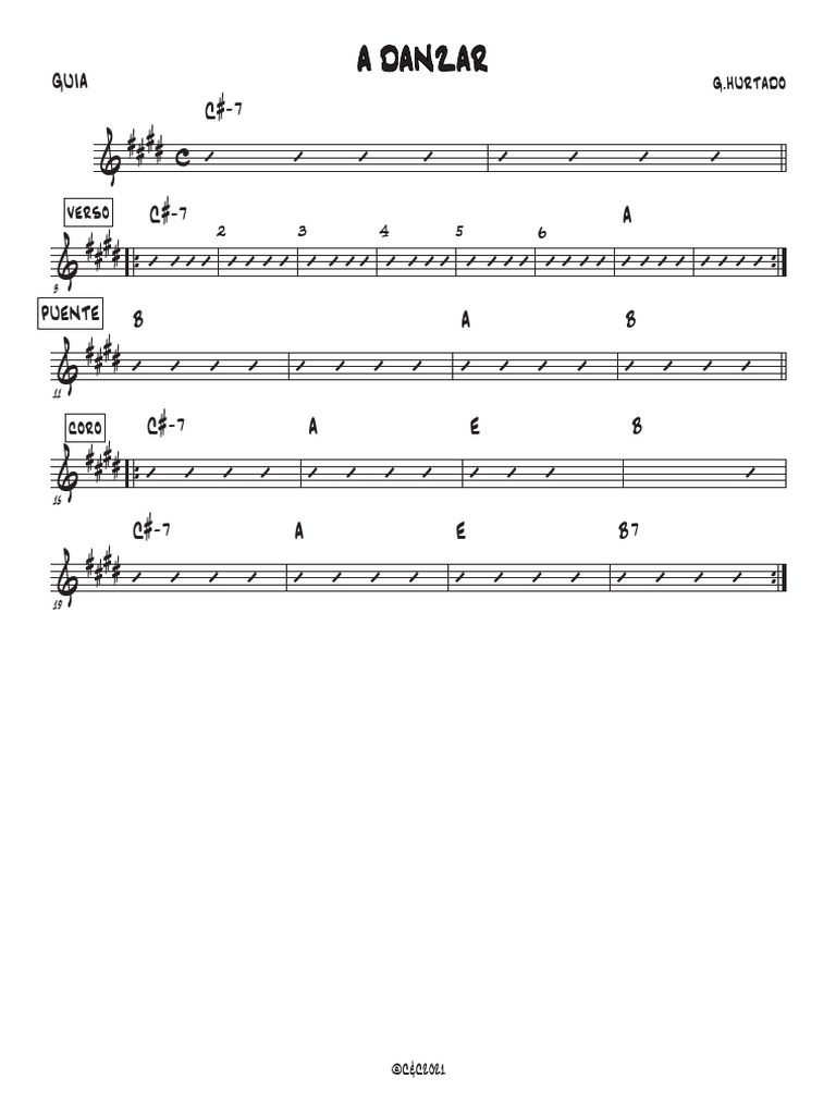 A DANZAR - Guitar | PDF