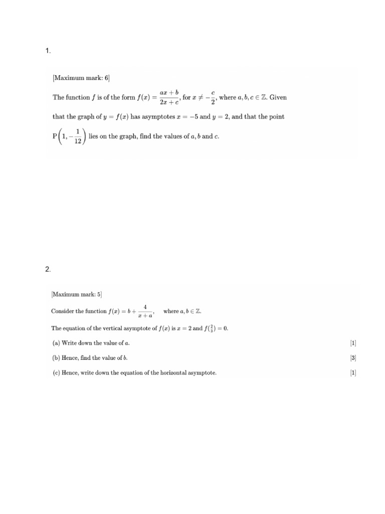 Rational Functions | PDF