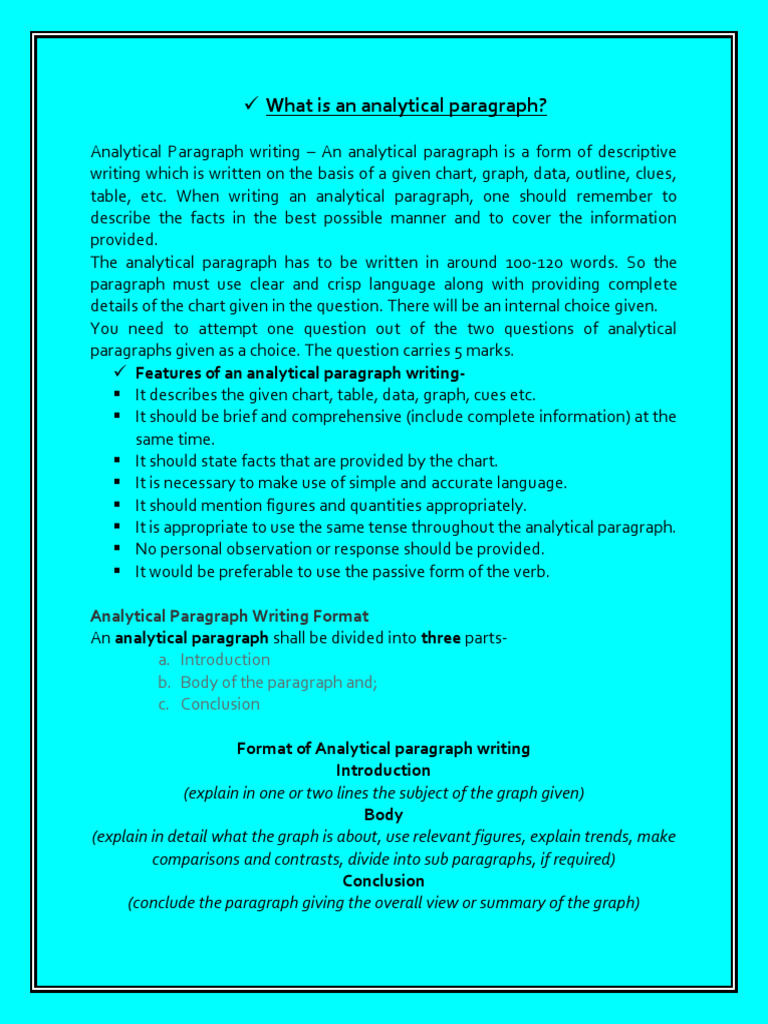 Analytical paragraph-Overview kk | PDF | Foods | Poverty