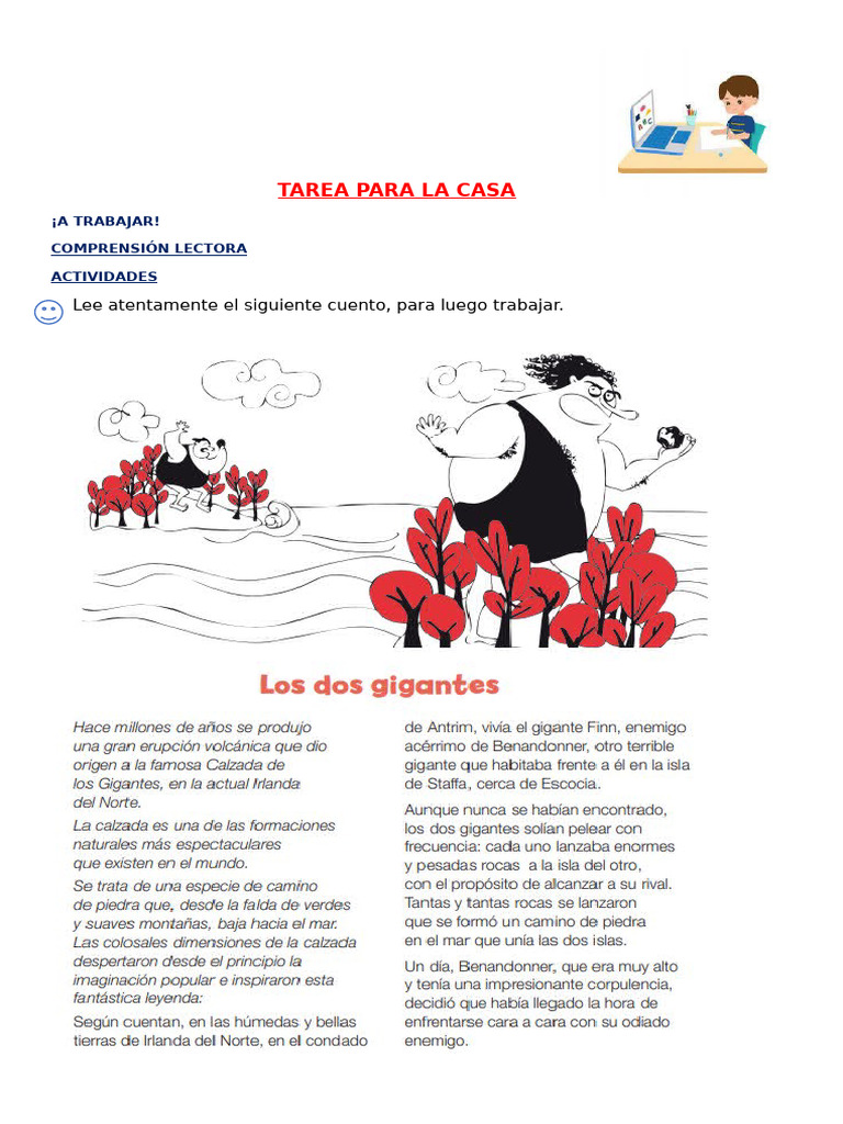 TAREA PARA LA CASA 4to A | PDF