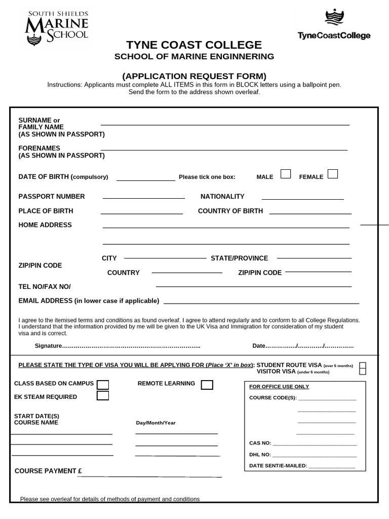 03 - EOOW - Application Form | PDF | Banks | Travel Visa