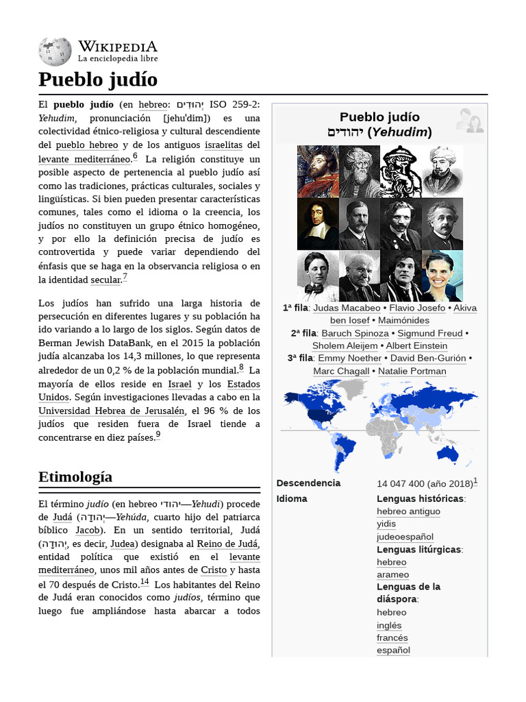 Historia y cultura del pueblo judío | PDF | Judios | Israel