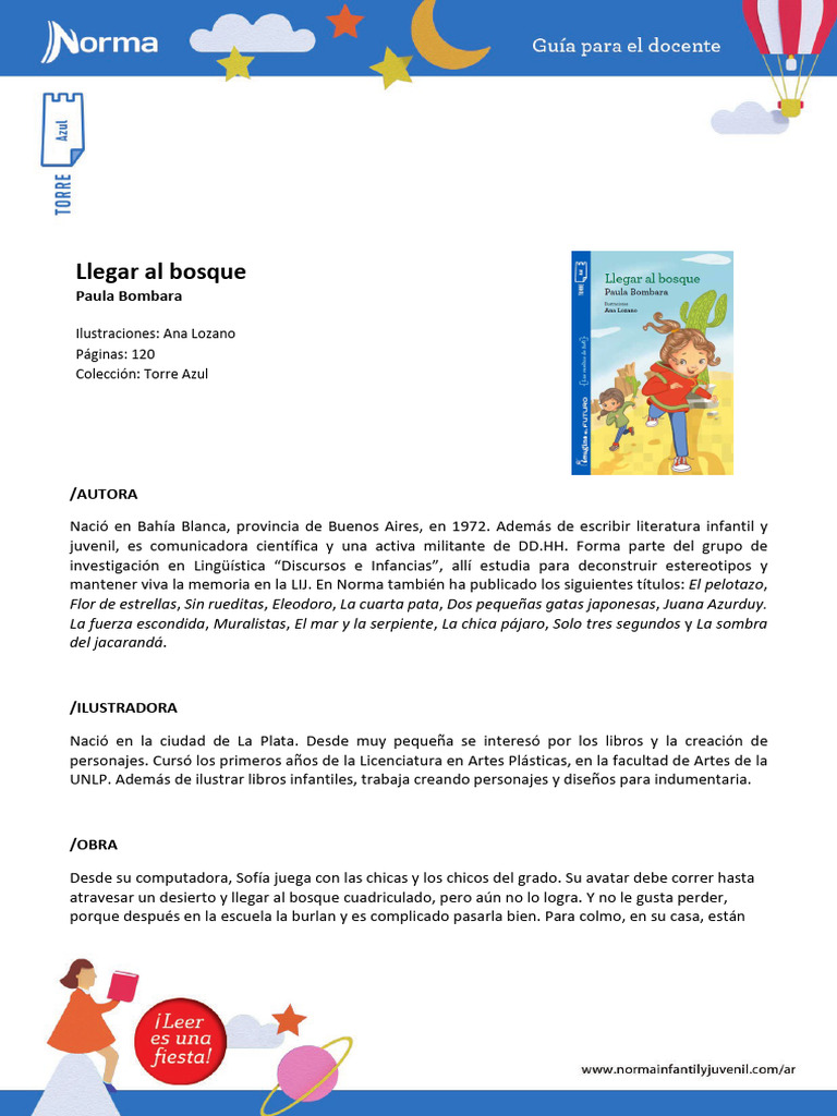 Actividades sobre "Llegar al bosque" | PDF