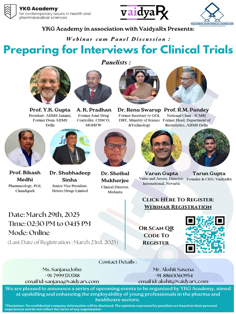 Preparing For Interviews For Clinical Trials | PDF | Health Sciences ...