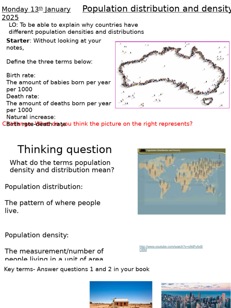 Population Density and Distribution DAM FINAL | PDF | Rain | Desert