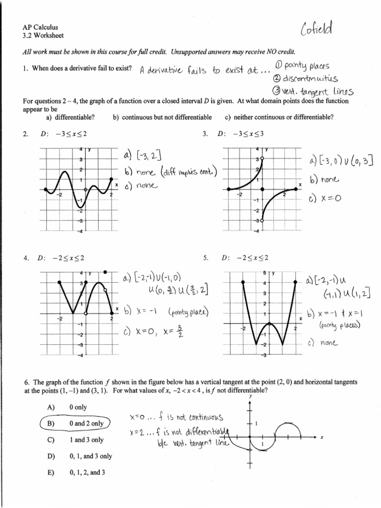 G12, Math, L 3-4 Diffrentiablity B | PDF