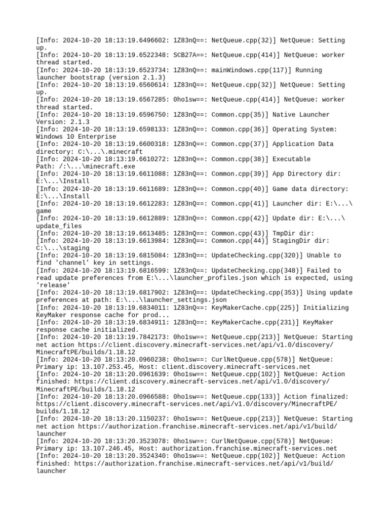 Minecraft Launcher Setup Log | PDF | Computer Engineering | Computer ...