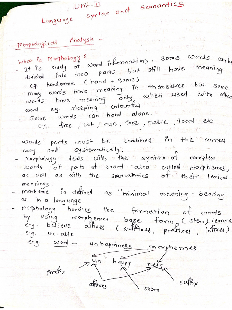 NLP Unit II Notes | PDF