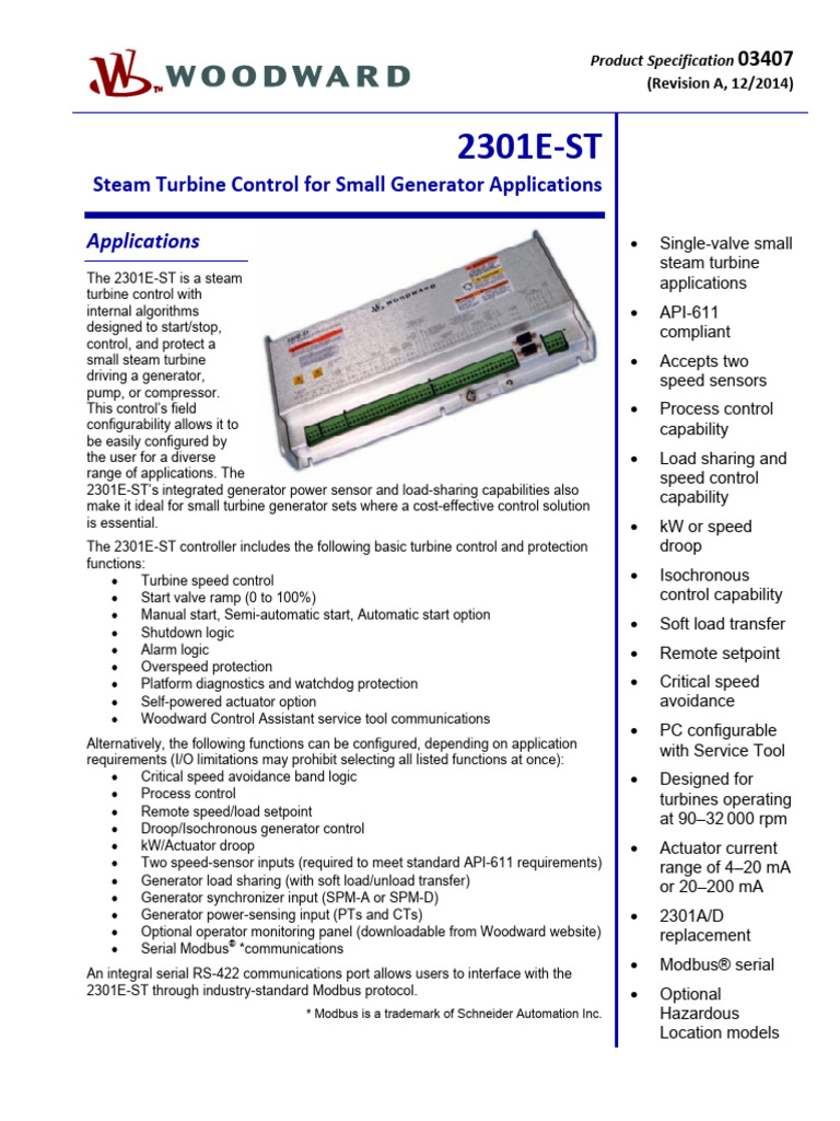 Woodward_2301E-ST-Digital-Control-for-Small-Steam-turbines | PDF ...