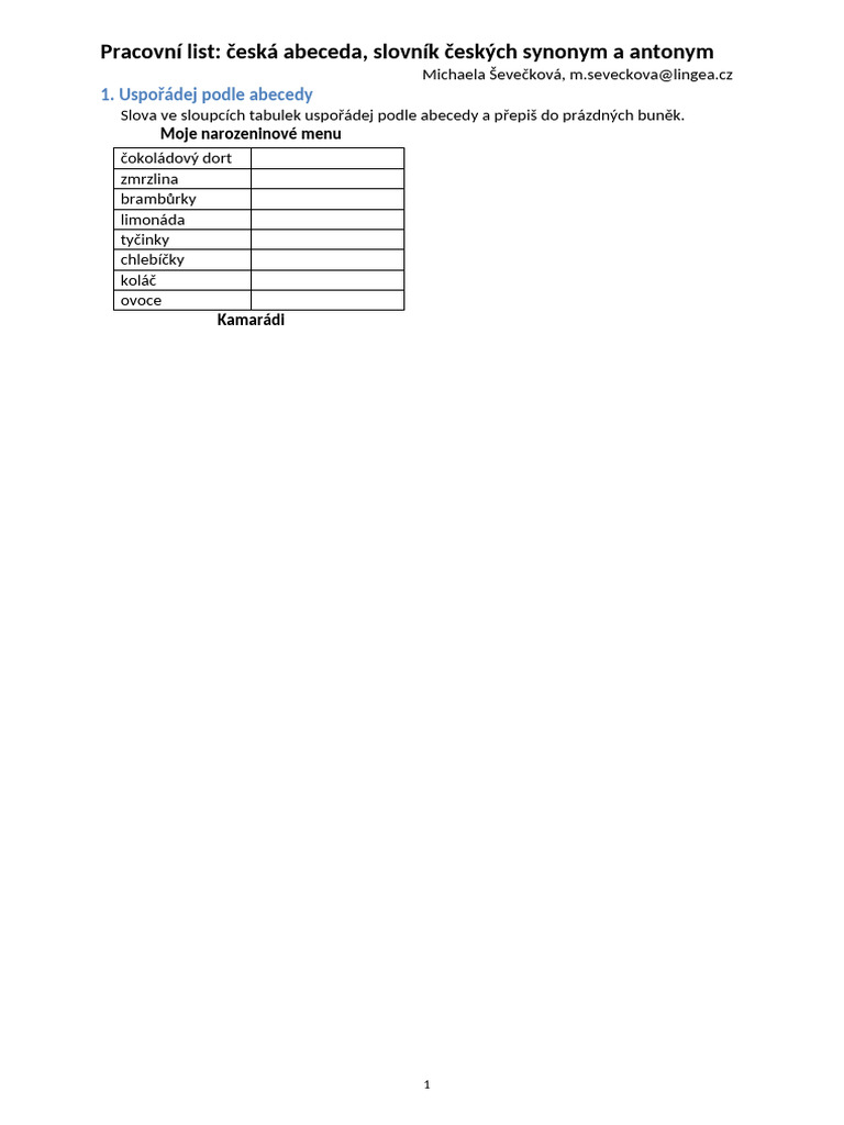 Pracovni List Docx | PDF