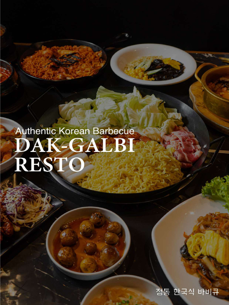 MENU Dak Galbi | PDF