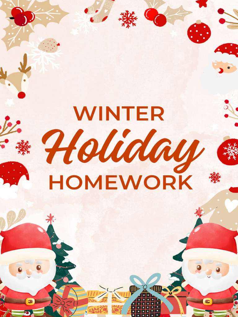 Winter Holiday Homework Activities | PDF