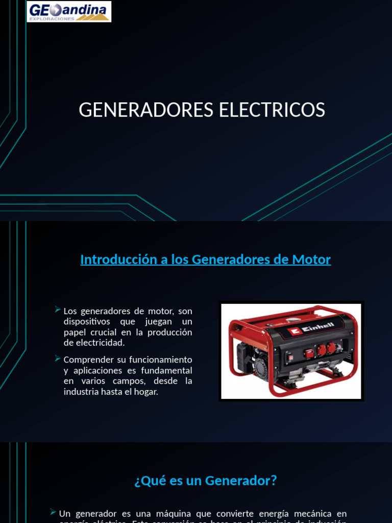 Tipos y Mantenimiento de Generadores | PDF | Generador eléctrico ...
