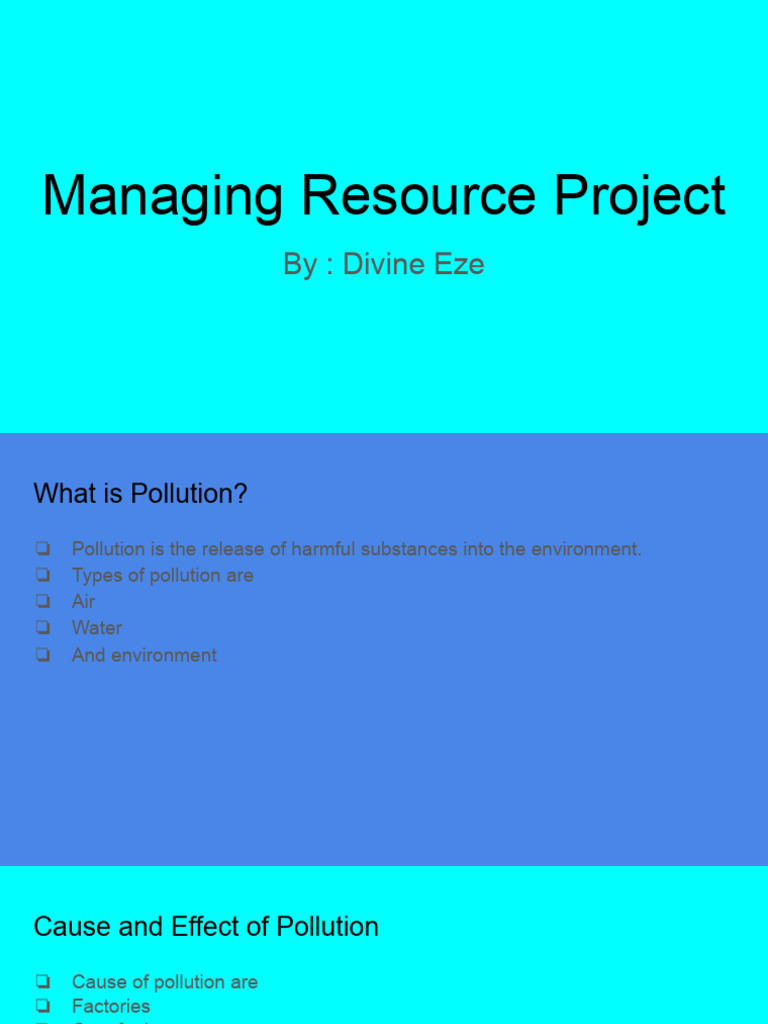Managing Resource Project | PDF
