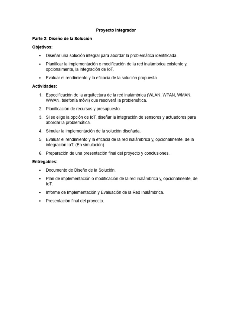 Proyecto Integrador | PDF